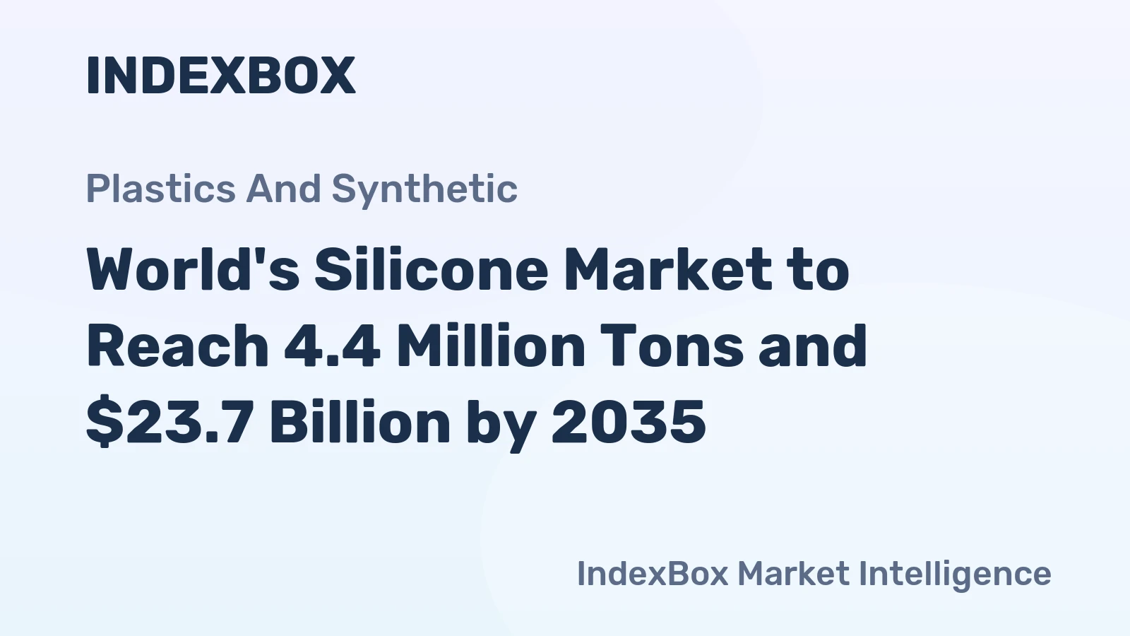 World's Silicone Market to Reach 4.4 Million Tons and $23.7 Billion by 2035