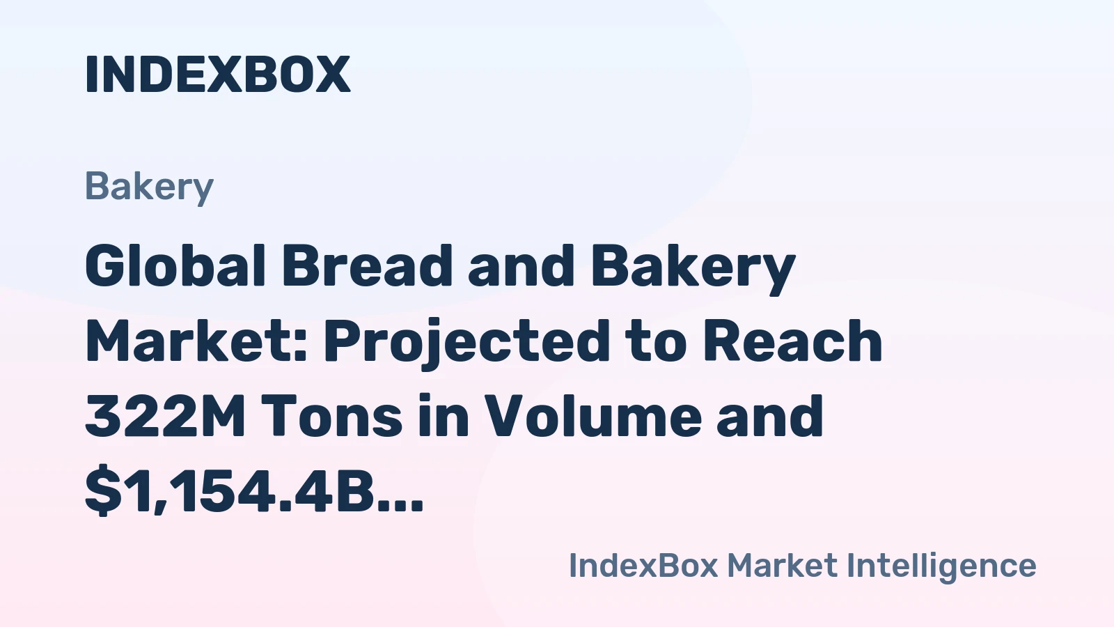Global Bread and Bakery Market: Projected to Reach 322M Tons in Volume and $1,154.4B in Value by 2035