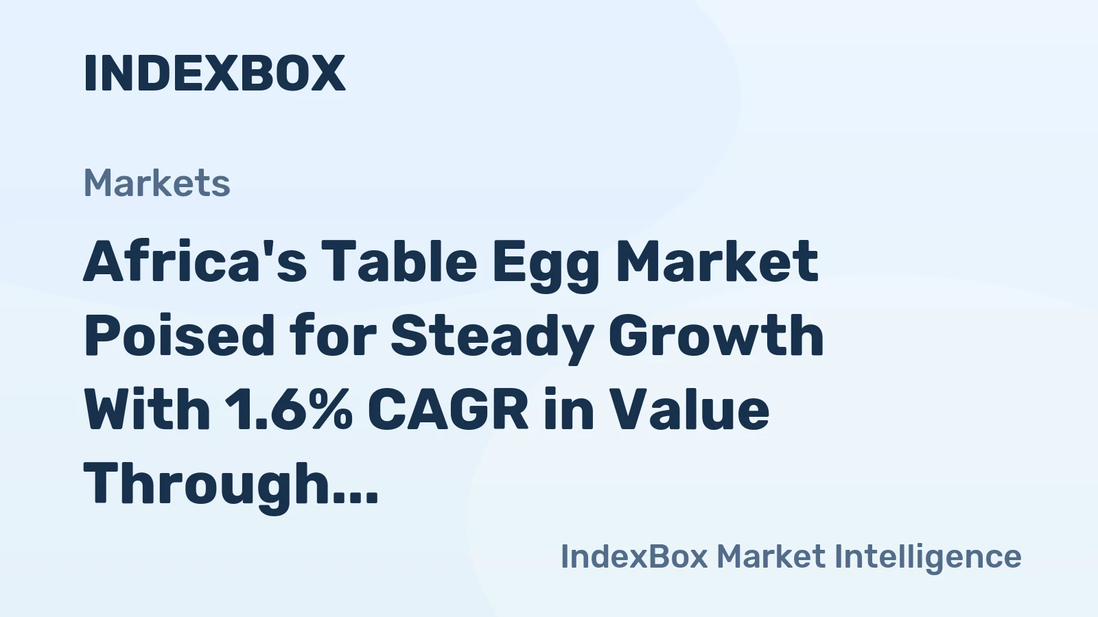 Africa's Table Egg Market Poised for Steady Growth With 1.6% CAGR in Value Through 2035