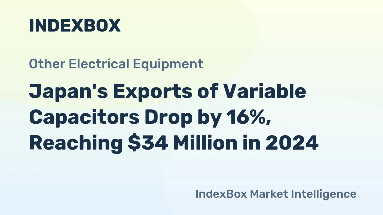 Japan's Exports of Variable Capacitors Drop by 16%, Reaching $34 Million in 2024