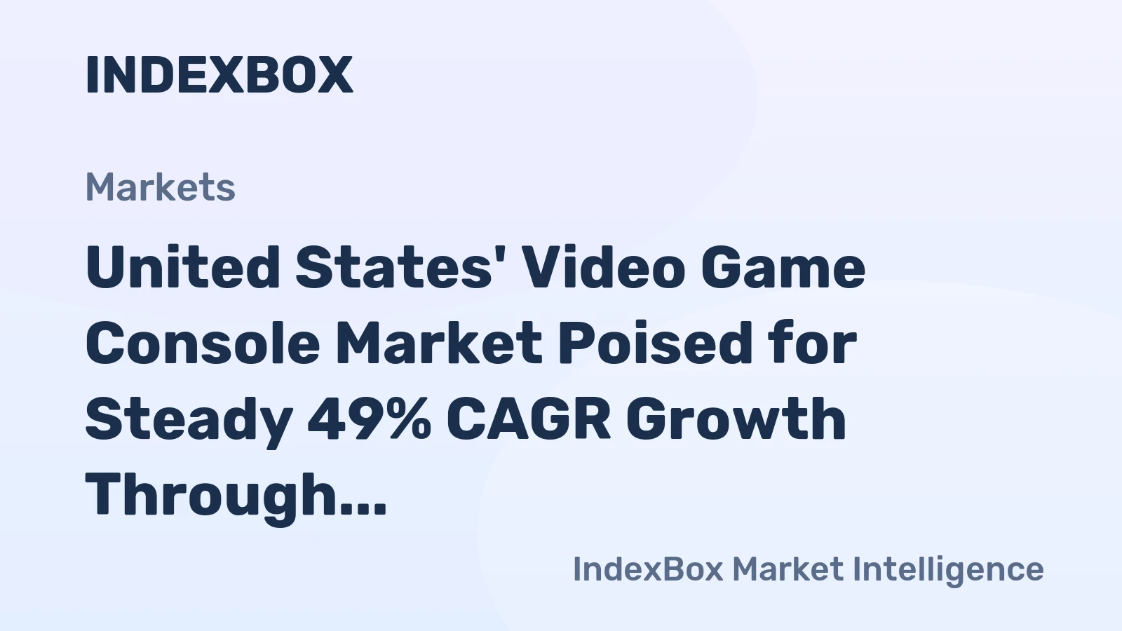 United States' Video Game Console Market Poised for Steady 49% CAGR Growth Through 2035
