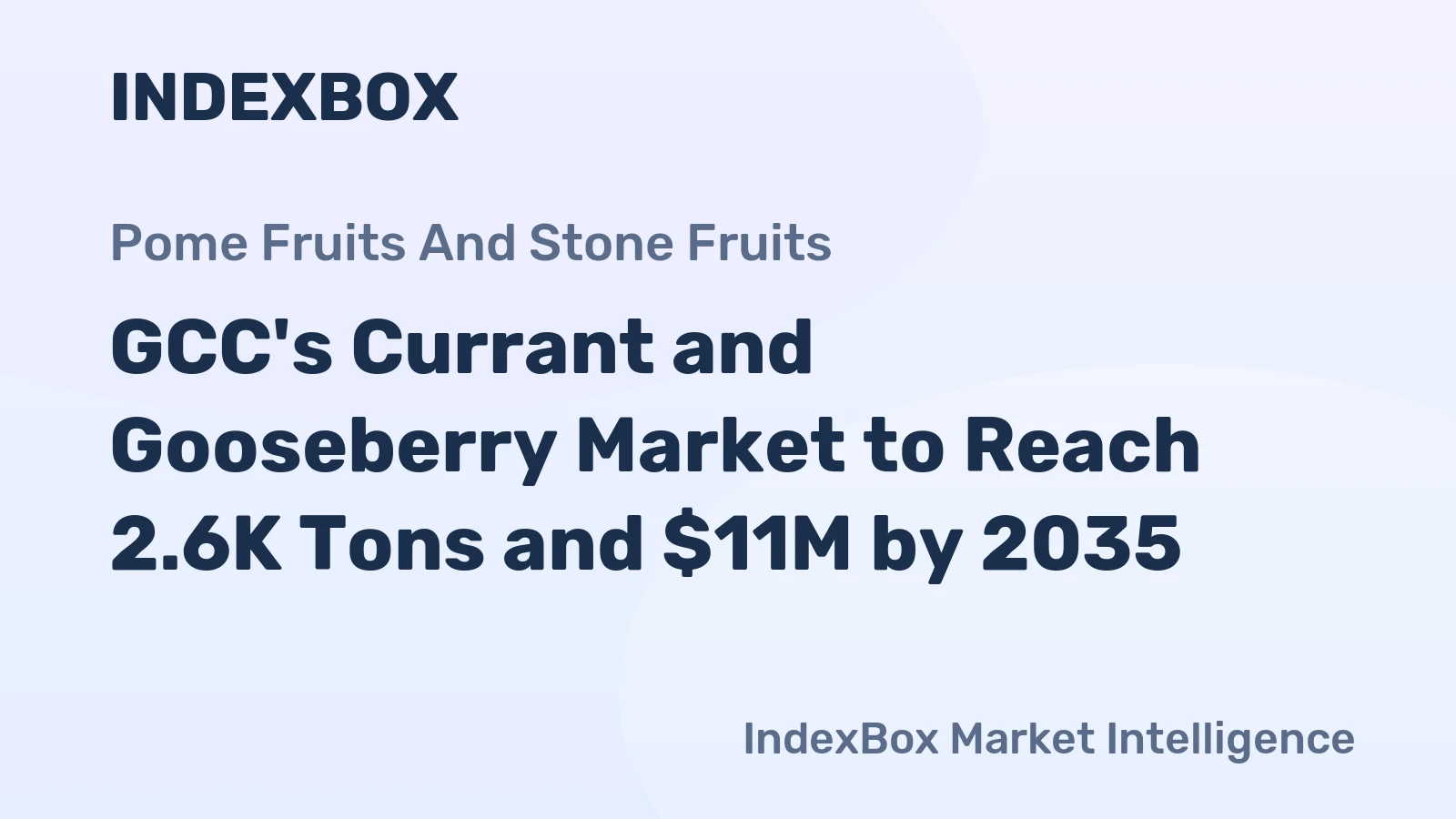 GCC's Currant and Gooseberry Market to Reach 2.6K Tons and $11M by 2035
