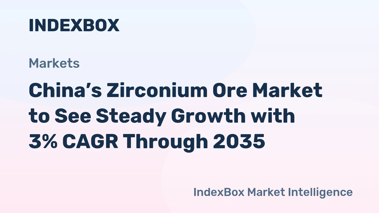 China’s Zirconium Ore Market to See Steady Growth with 3% CAGR Through 2035