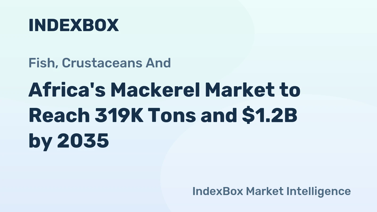 Africa's Mackerel Market to Reach 319K Tons and $1.2B by 2035