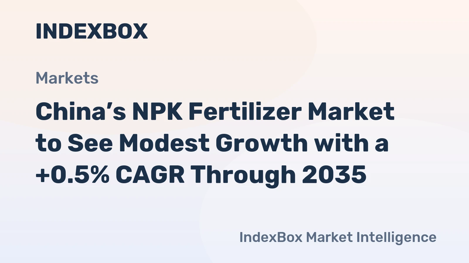 China’s NPK Fertilizer Market to See Modest Growth with a +0.5% CAGR Through 2035