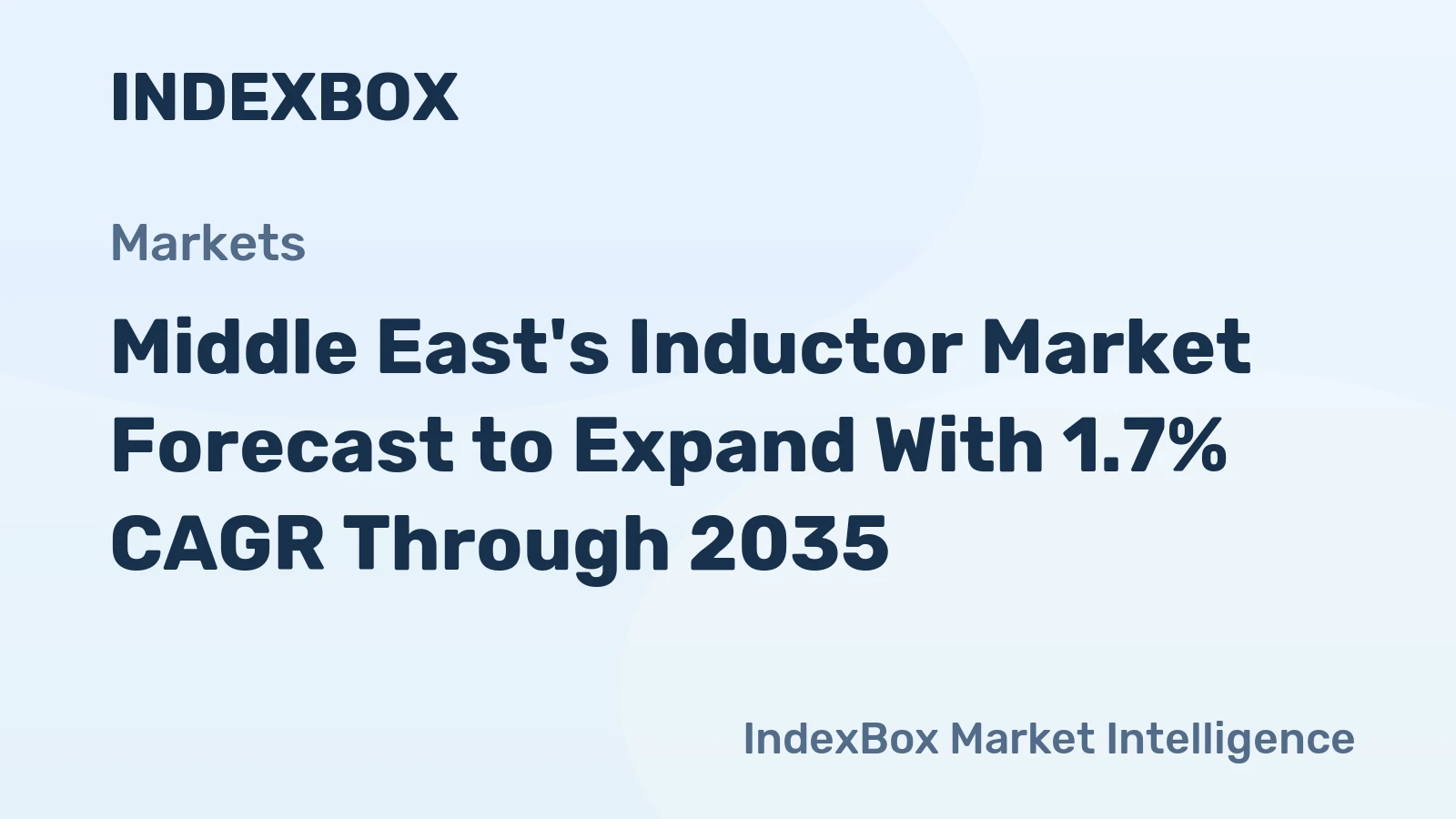 Middle East's Inductor Market Forecast to Expand With 1.7% CAGR Through 2035