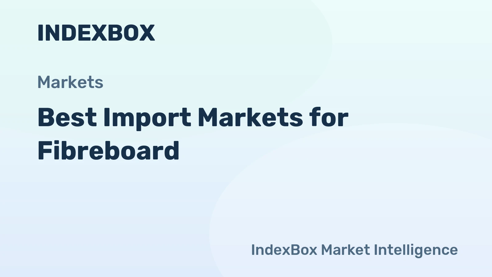 Best Import Markets for Fibreboard