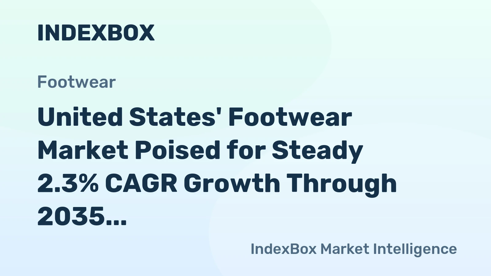 United States' Footwear Market Poised for Steady 2.3% CAGR Growth Through 2035
