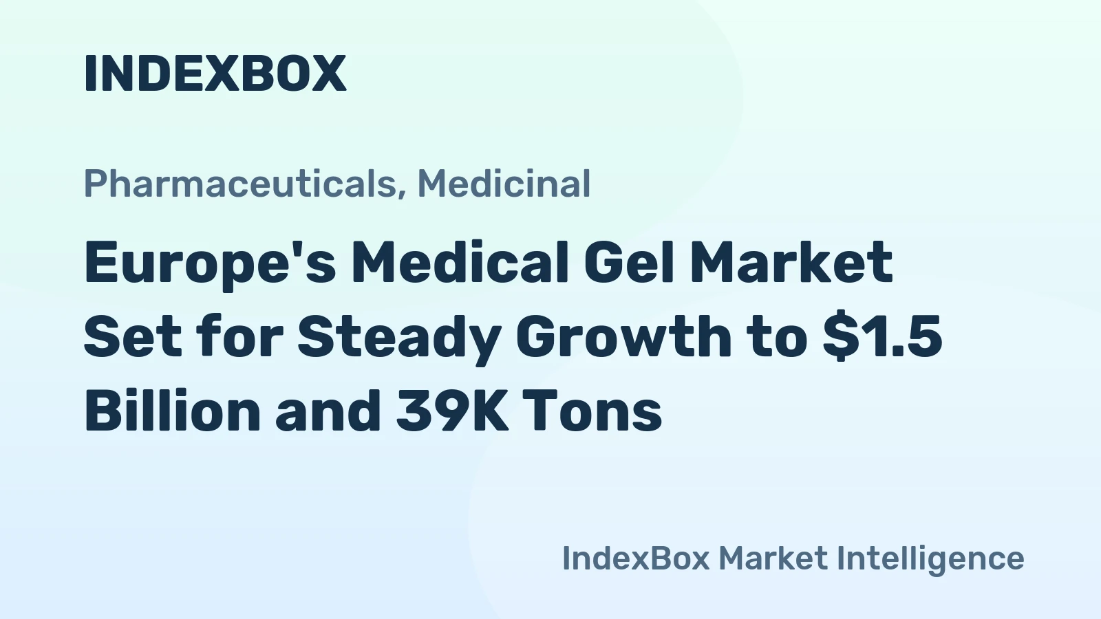 Europe's Medical Gel Market Set for Steady Growth to $1.5 Billion and 39K Tons