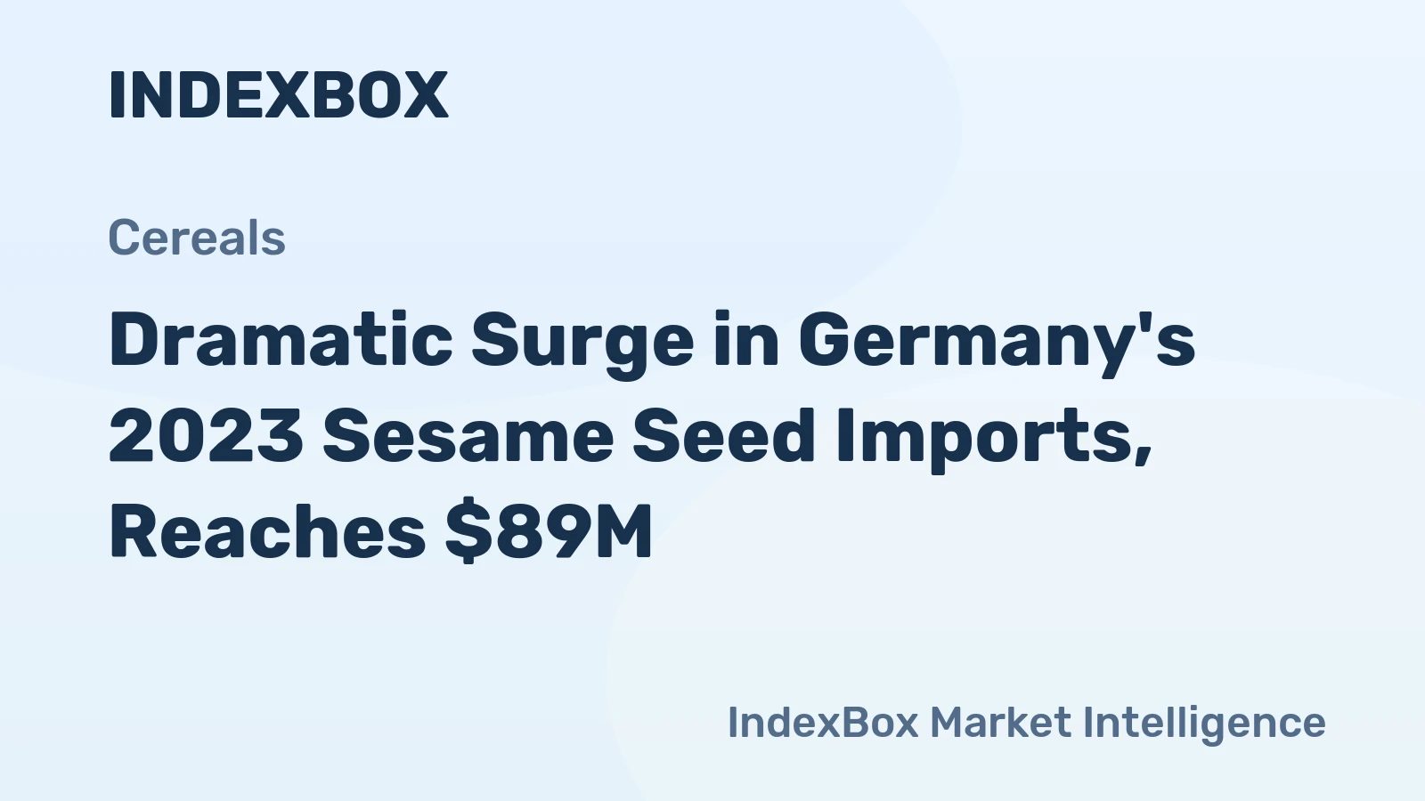 Dramatic Surge in Germany's 2023 Sesame Seed Imports, Reaches $89M
