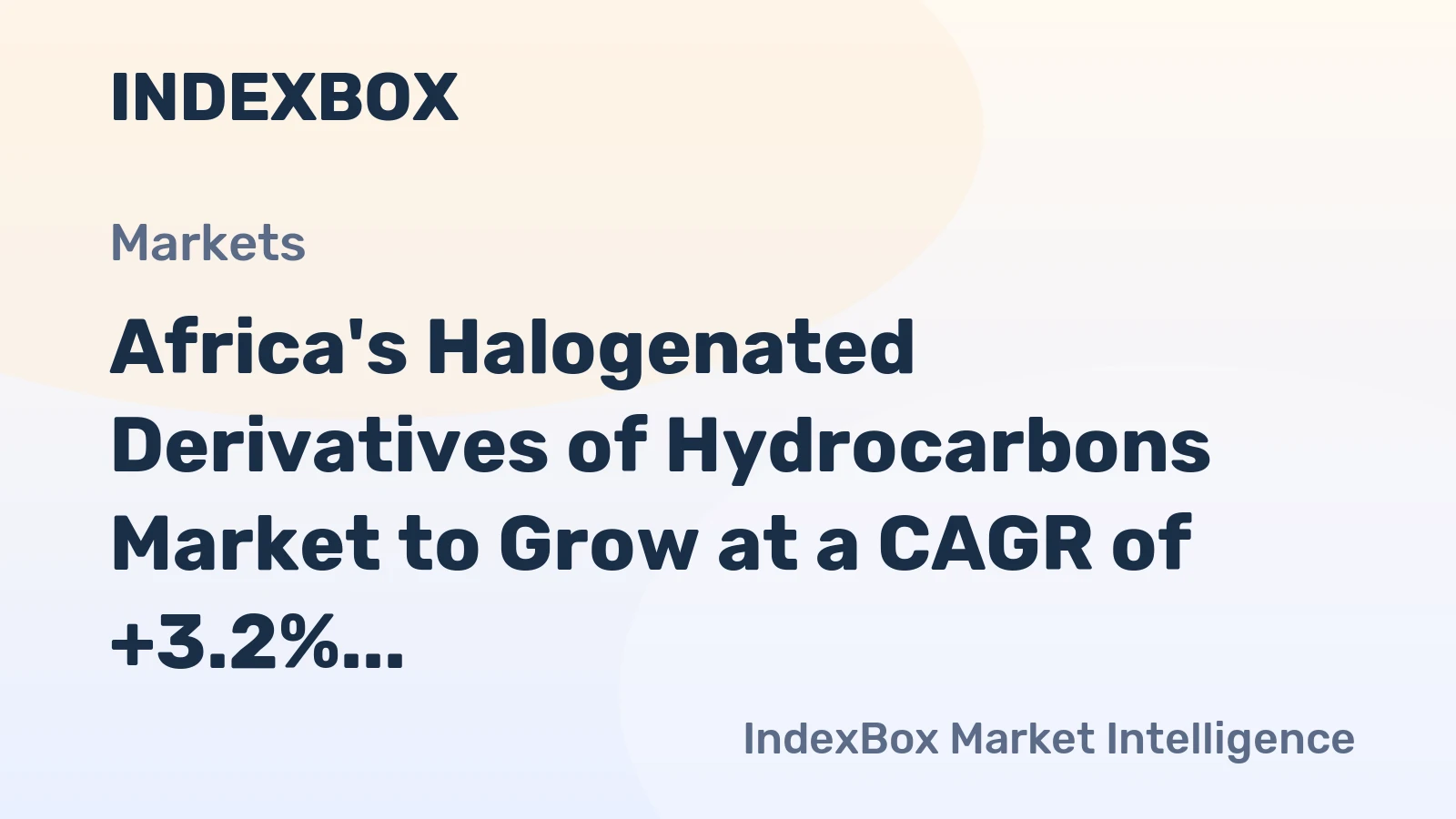 Africa's Halogenated Derivatives of Hydrocarbons Market to Grow at a CAGR of +3.2% by 2035