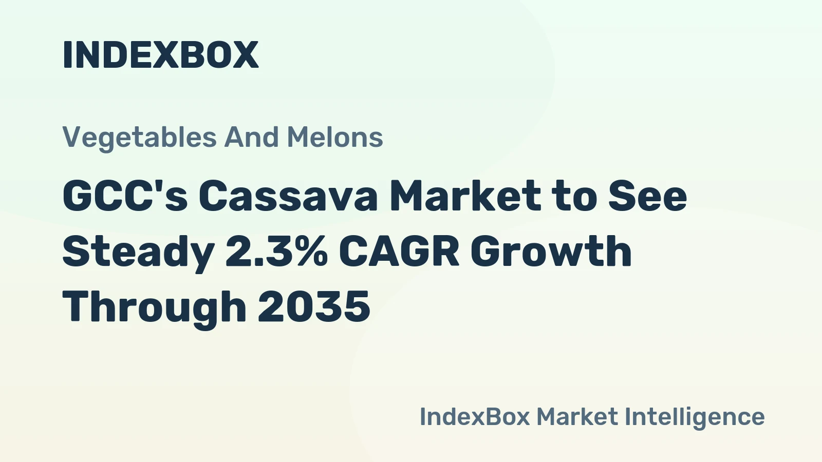 GCC's Cassava Market to See Steady 2.3% CAGR Growth Through 2035
