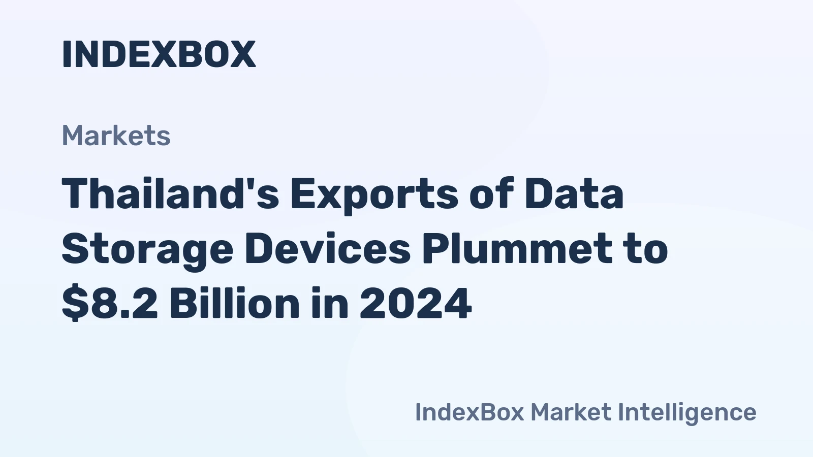 Thailand's Exports of Data Storage Devices Plummet to $8.2 Billion in 2024