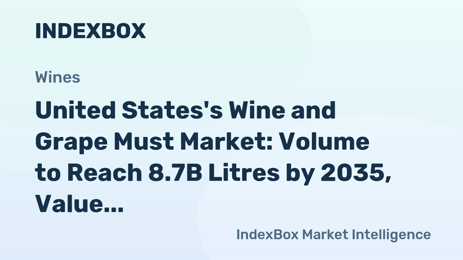 United States's Wine and Grape Must Market: Volume to Reach 8.7B Litres by 2035, Value to Hit $51.2B