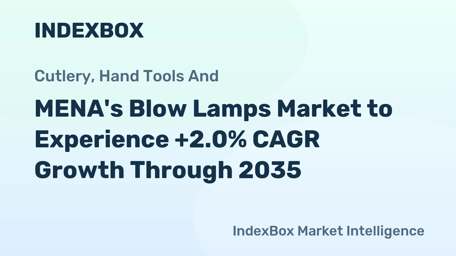 MENA's Blow Lamps Market to Experience +2.0% CAGR Growth Through 2035