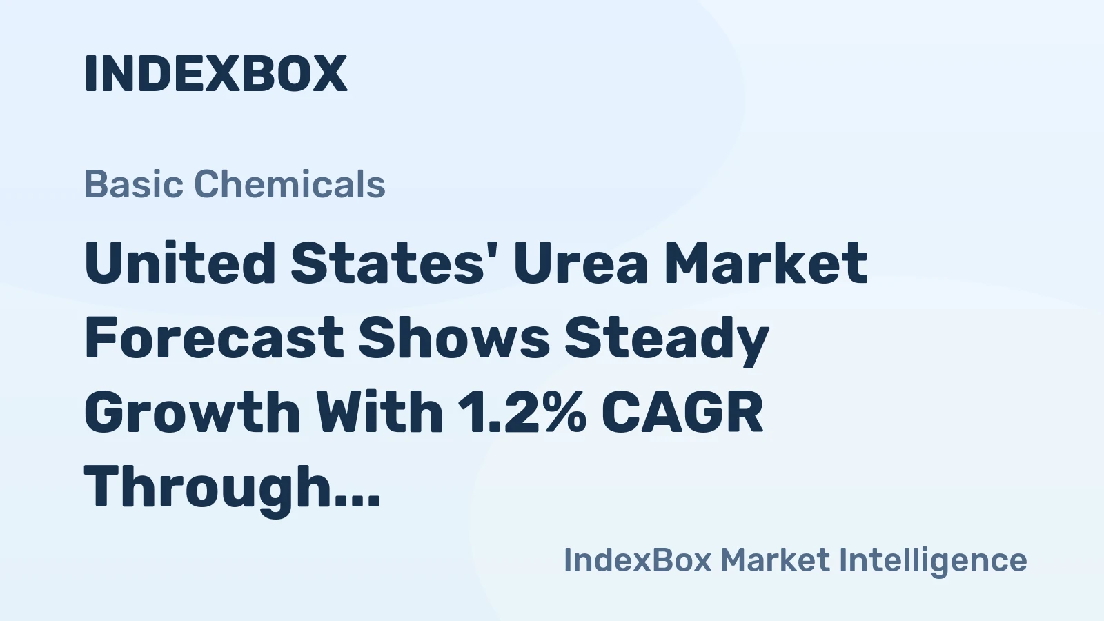 United States' Urea Market Forecast Shows Steady Growth With 1.2% CAGR Through 2035
