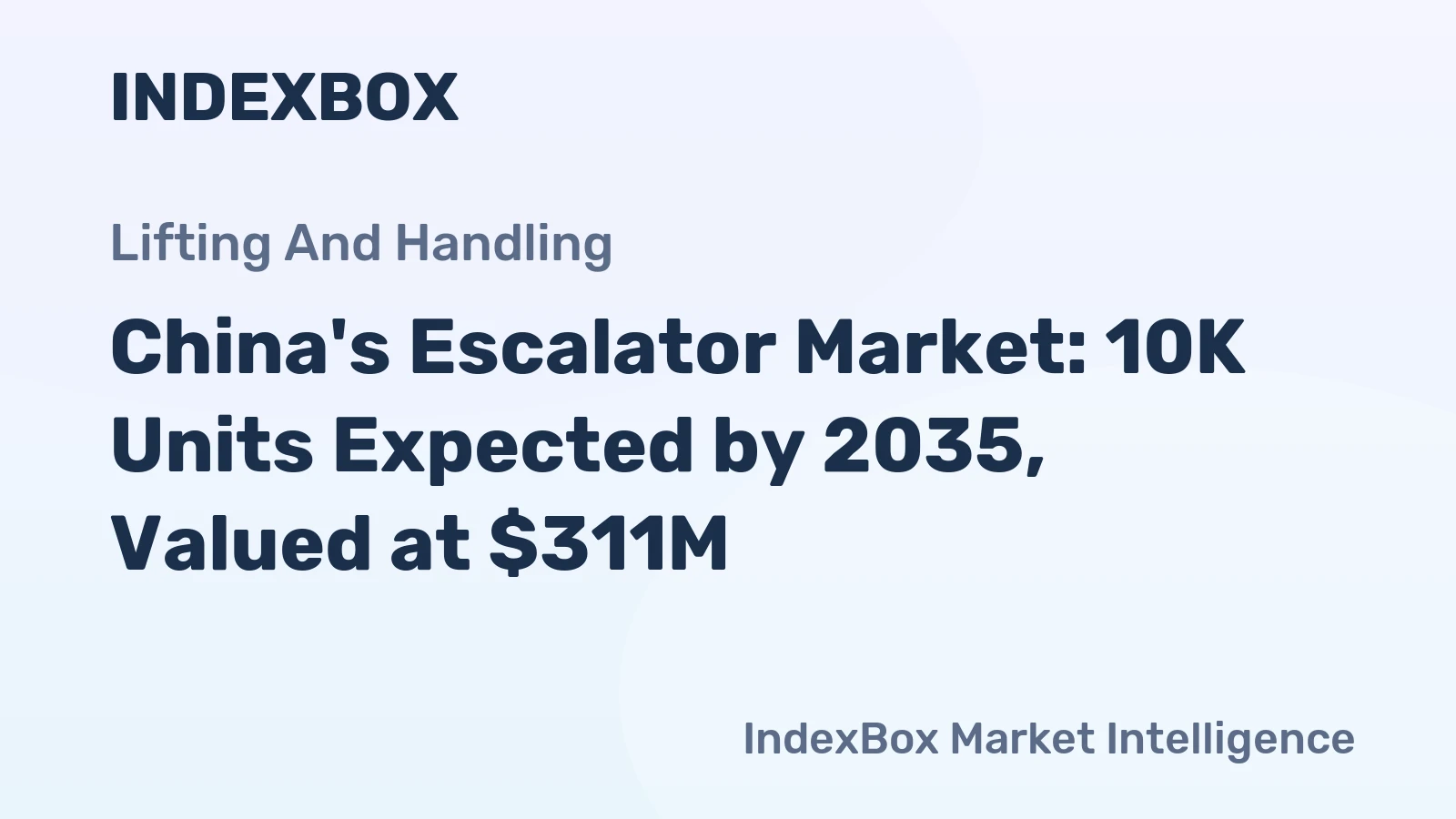 China's Escalator Market: 10K Units Expected by 2035, Valued at $311M
