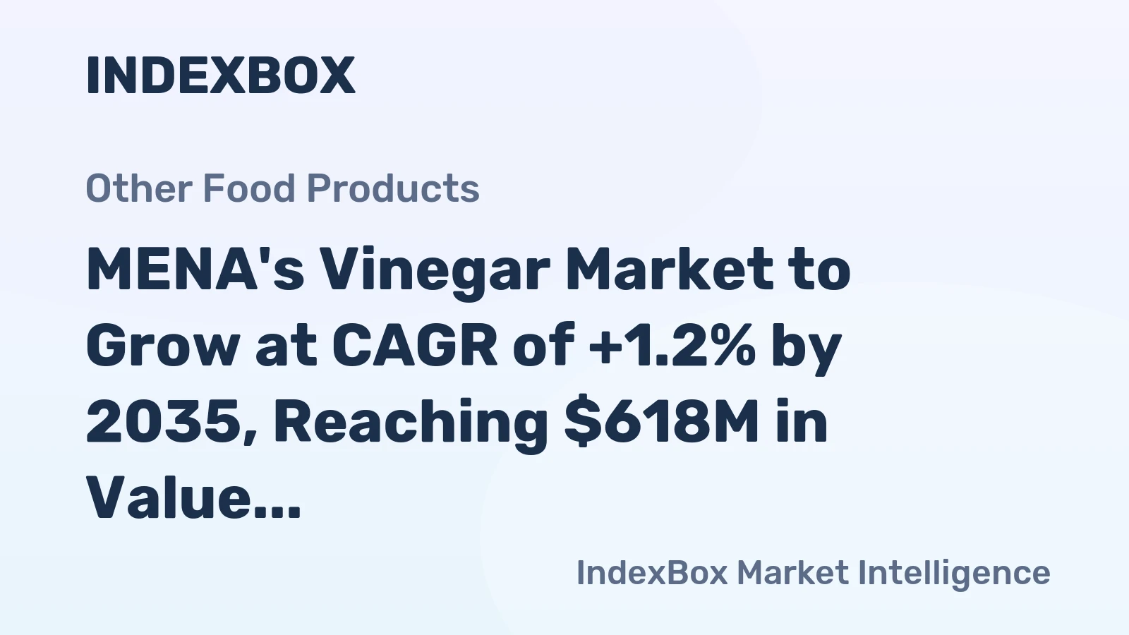 MENA's Vinegar Market to Grow at CAGR of +1.2% by 2035, Reaching $618M in Value
