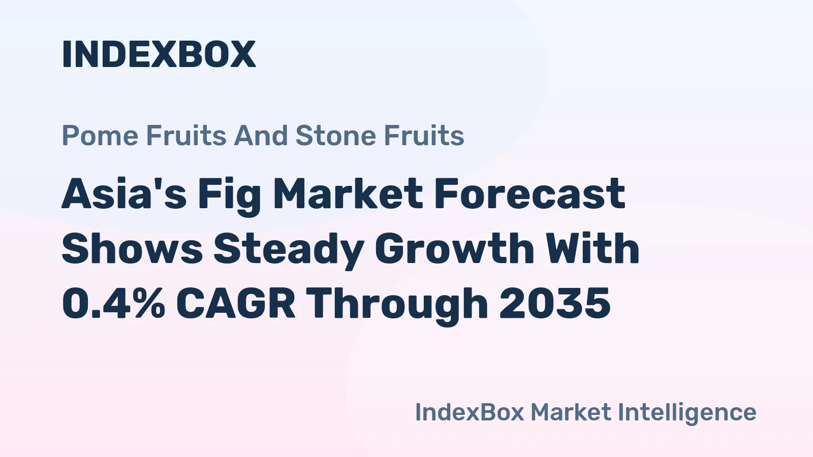 Asia's Fig Market Forecast Shows Steady Growth With 0.4% CAGR Through 2035