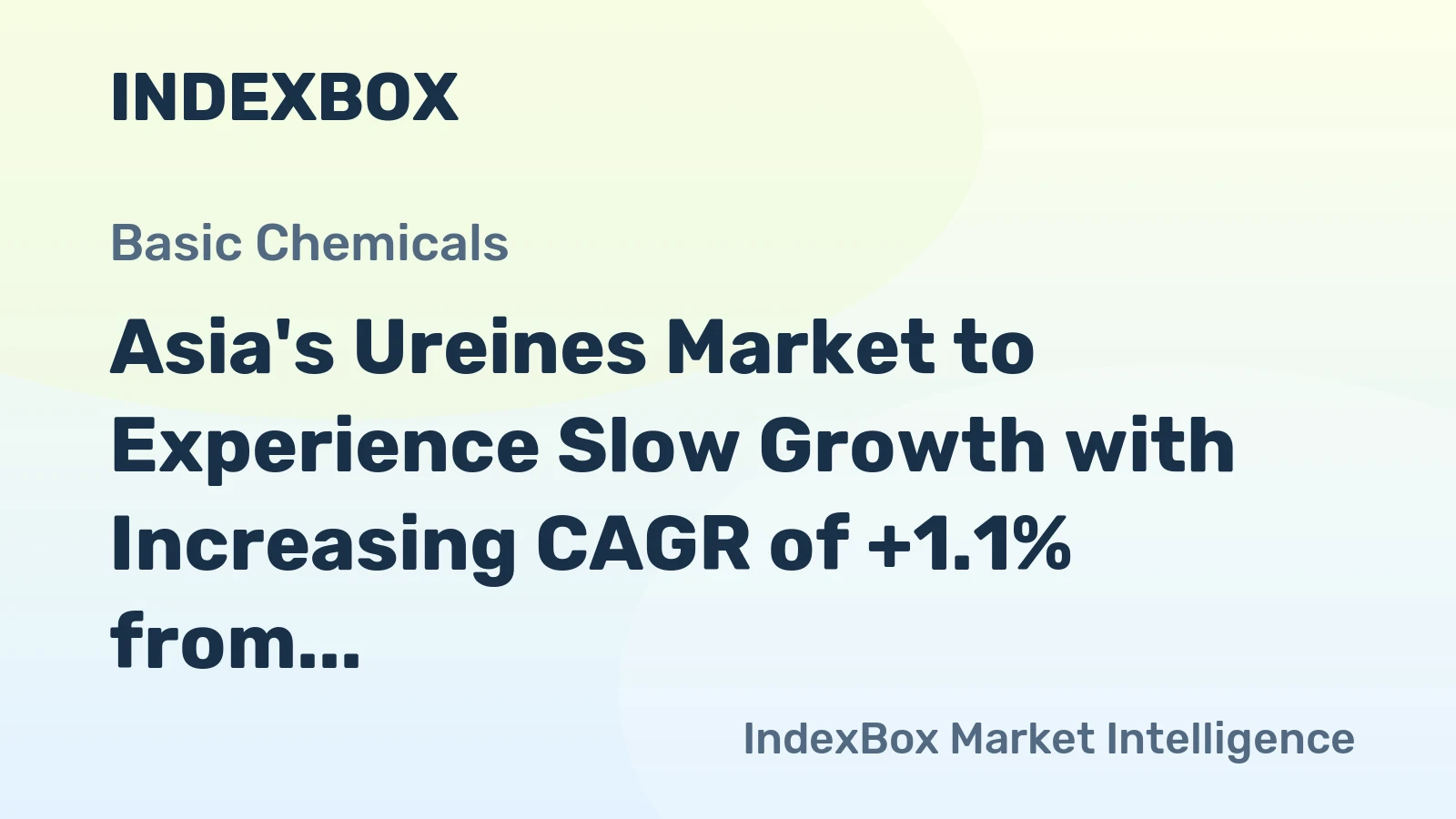Asia's Ureines Market to Experience Slow Growth with Increasing CAGR of +1.1% from 2024 to 2035