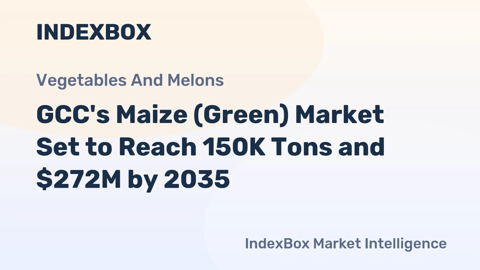 GCC's Maize (Green) Market Set to Reach 150K Tons and $272M by 2035