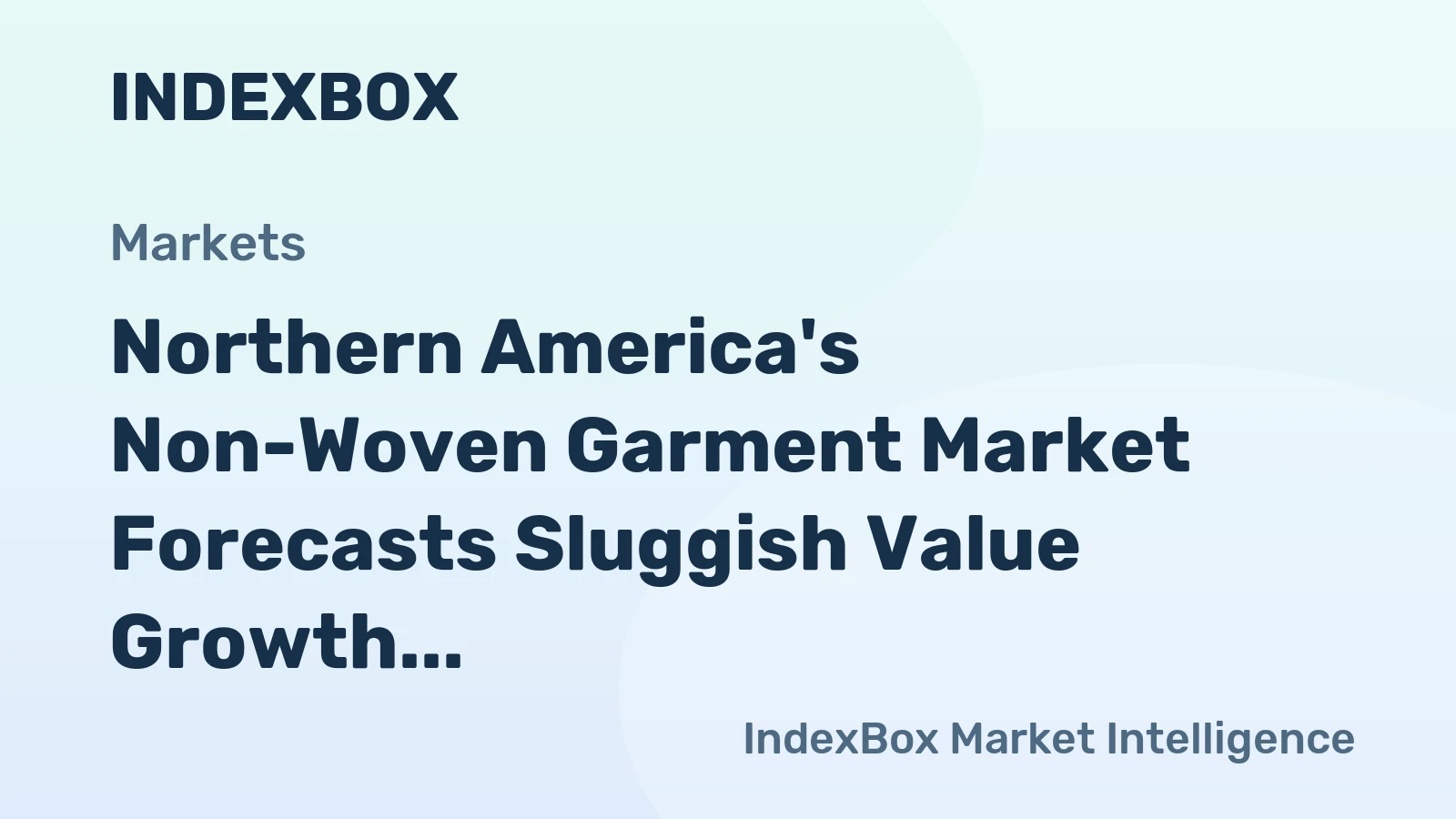 Northern America's Non-Woven Garment Market Forecasts Sluggish Value Growth at +0.6% CAGR Despite Surging Volume