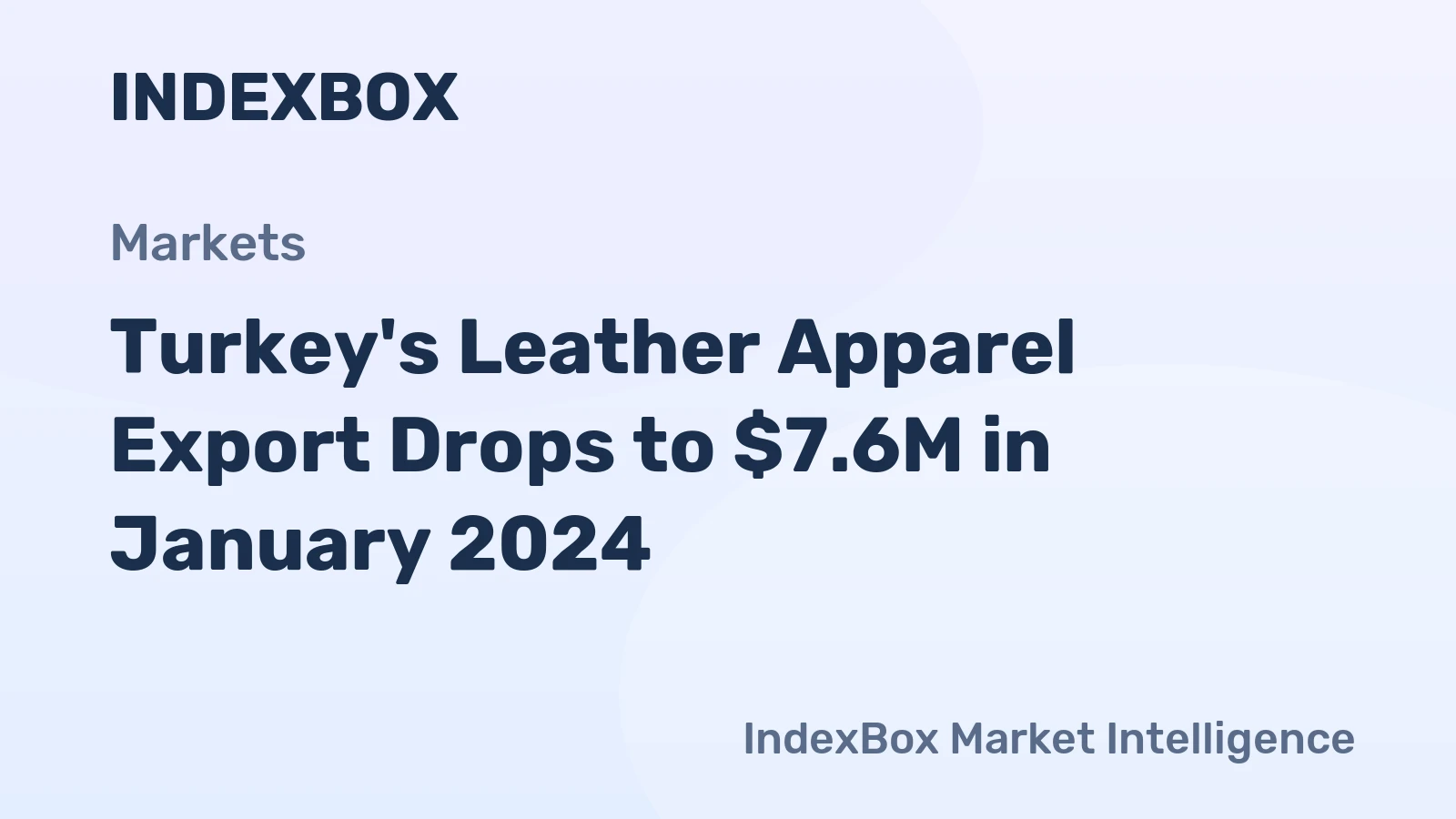 Turkey's Leather Apparel Export Drops to $7.6M in January 2024