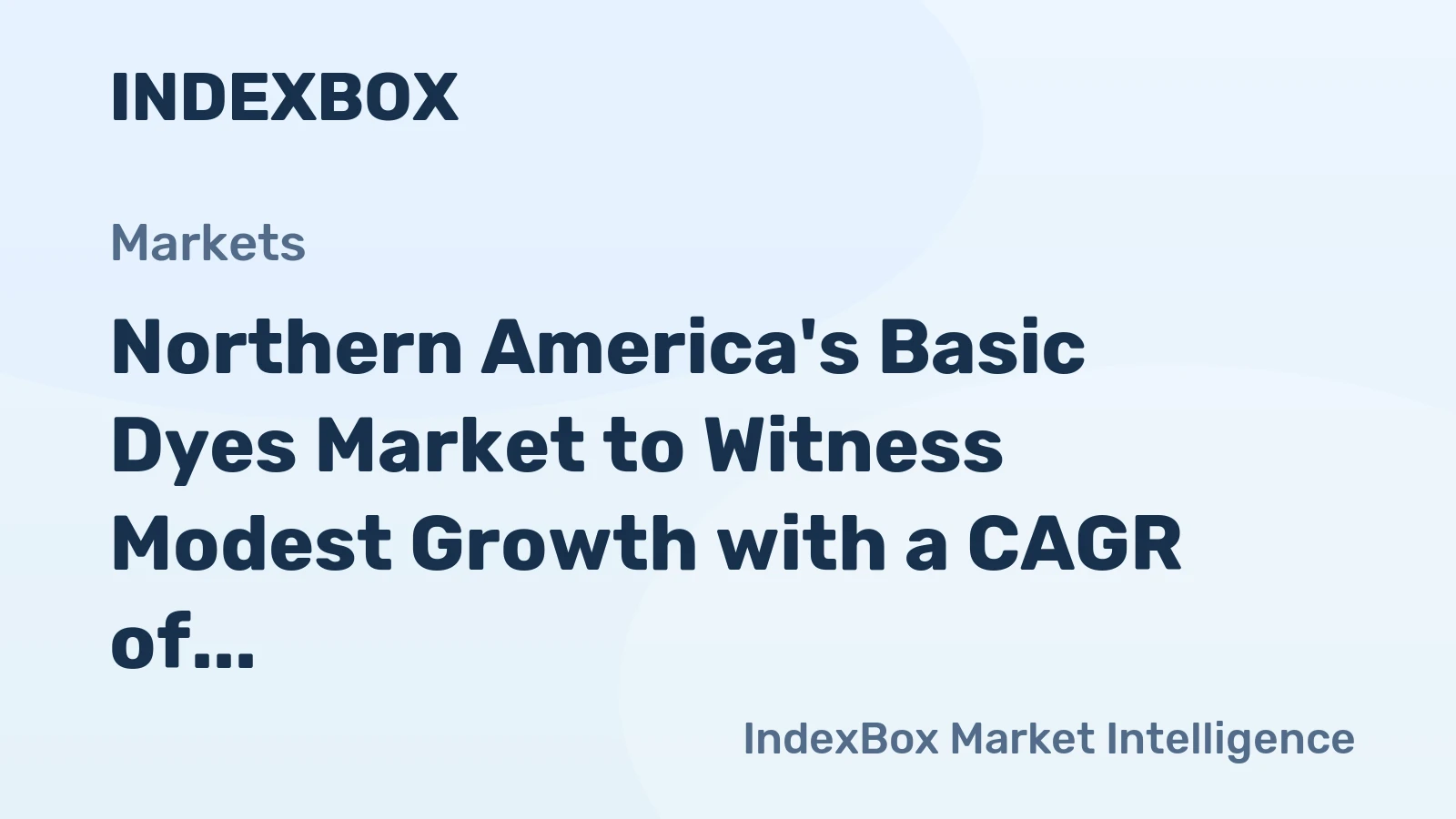 Northern America's Basic Dyes Market to Witness Modest Growth with a CAGR of +0.7% by 2035