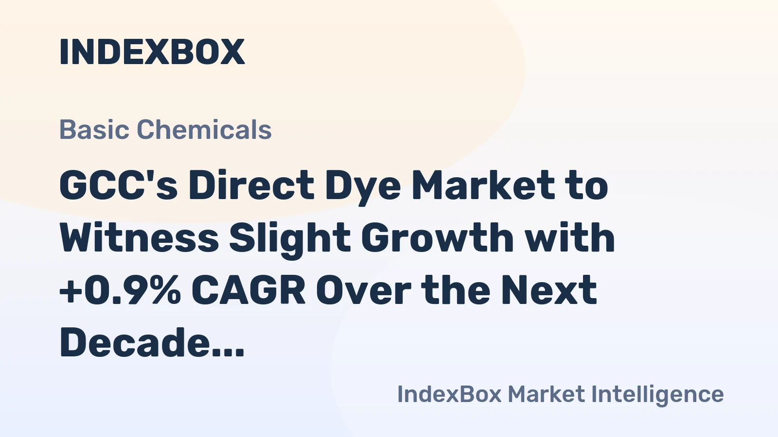 GCC's Direct Dye Market to Witness Slight Growth with +0.9% CAGR Over the Next Decade