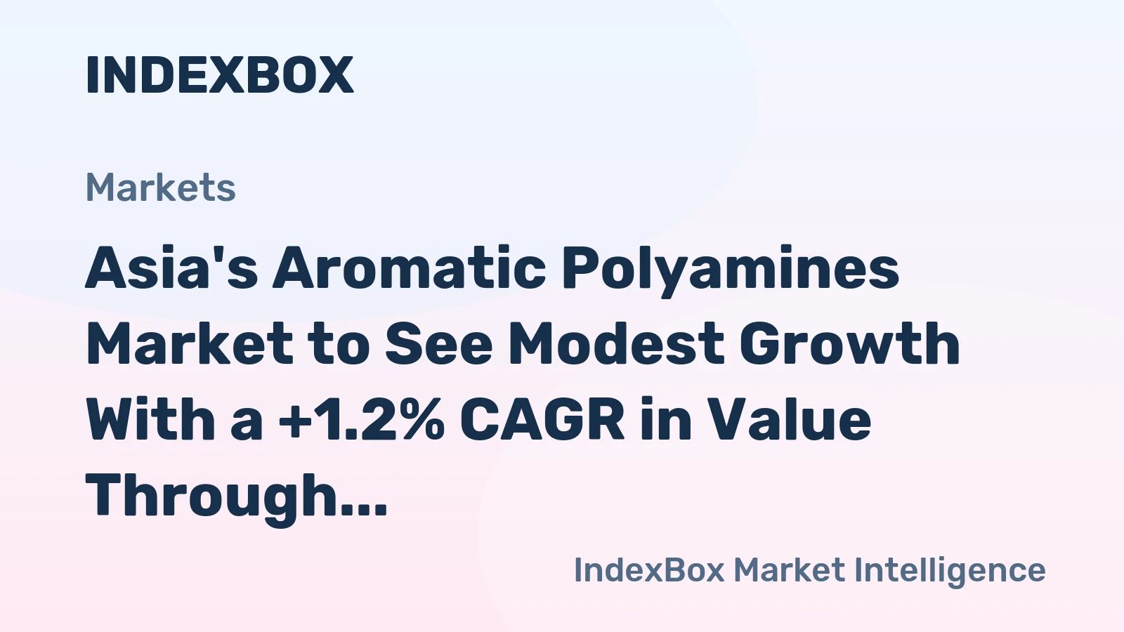 Asia's Aromatic Polyamines Market to See Modest Growth With a +1.2% CAGR in Value Through 2035