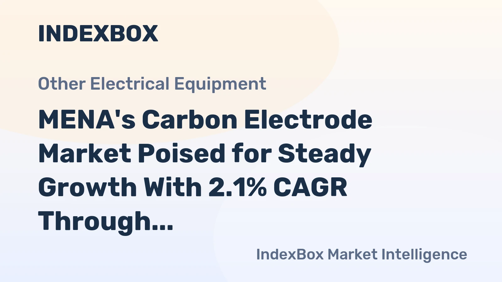 MENA's Carbon Electrode Market Poised for Steady Growth With 2.1% CAGR Through 2035
