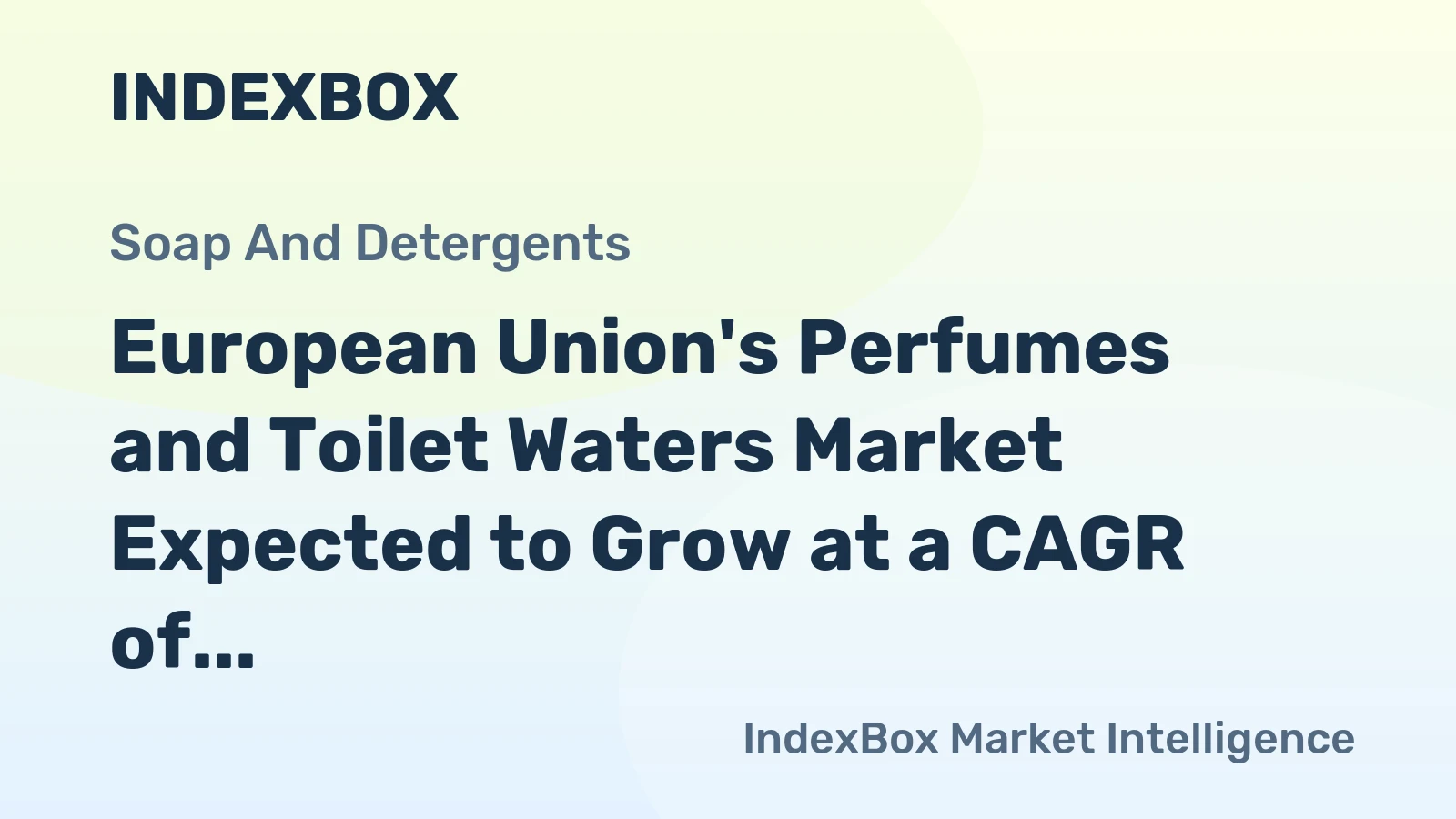European Union's Perfumes and Toilet Waters Market Expected to Grow at a CAGR of +1.4% Over Next Decade