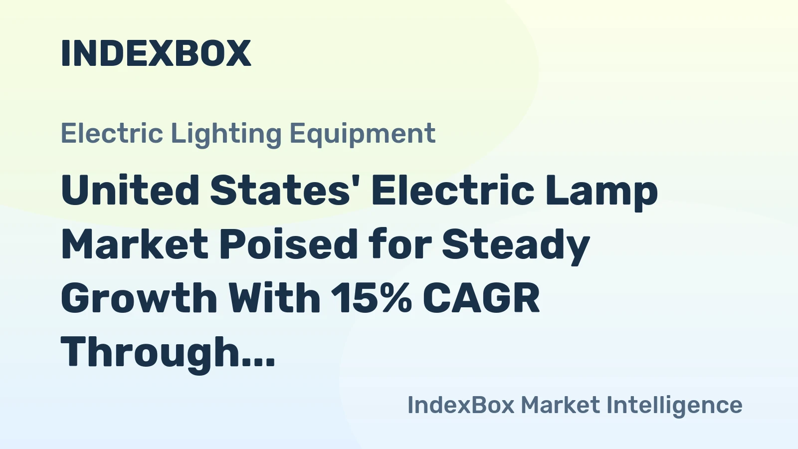 United States' Electric Lamp Market Poised for Steady Growth With 15% CAGR Through 2035