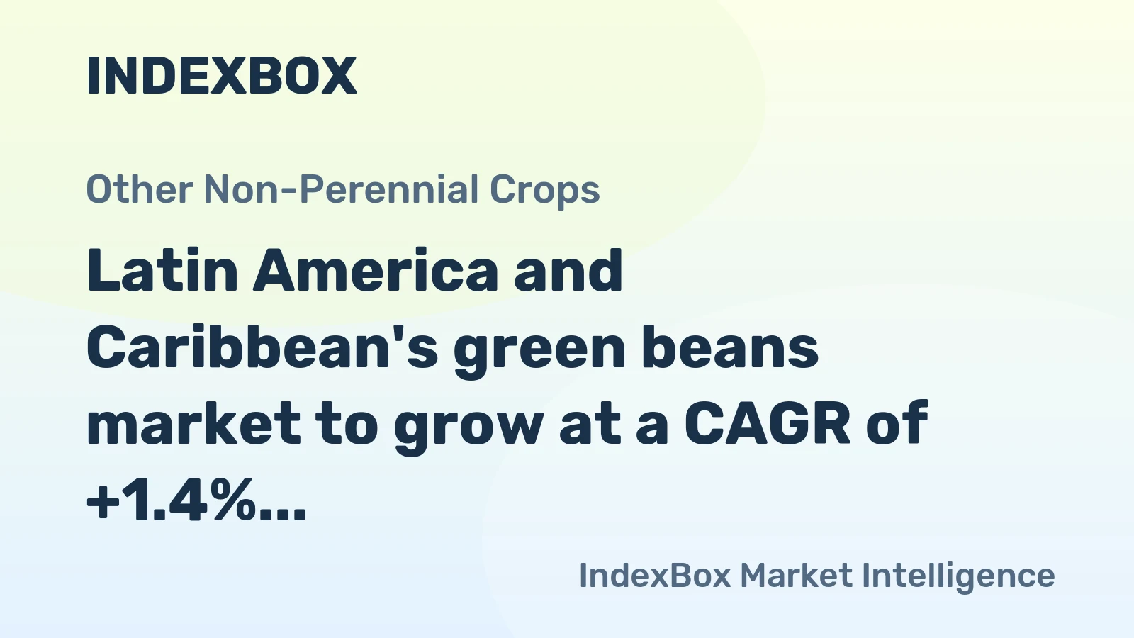 Latin America and Caribbean's green beans market to grow at a CAGR of +1.4% between 2024-2035, reaching 305K tons.