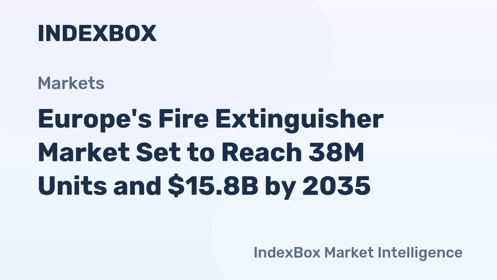 Europe's Fire Extinguisher Market Set to Reach 38M Units and $15.8B by 2035