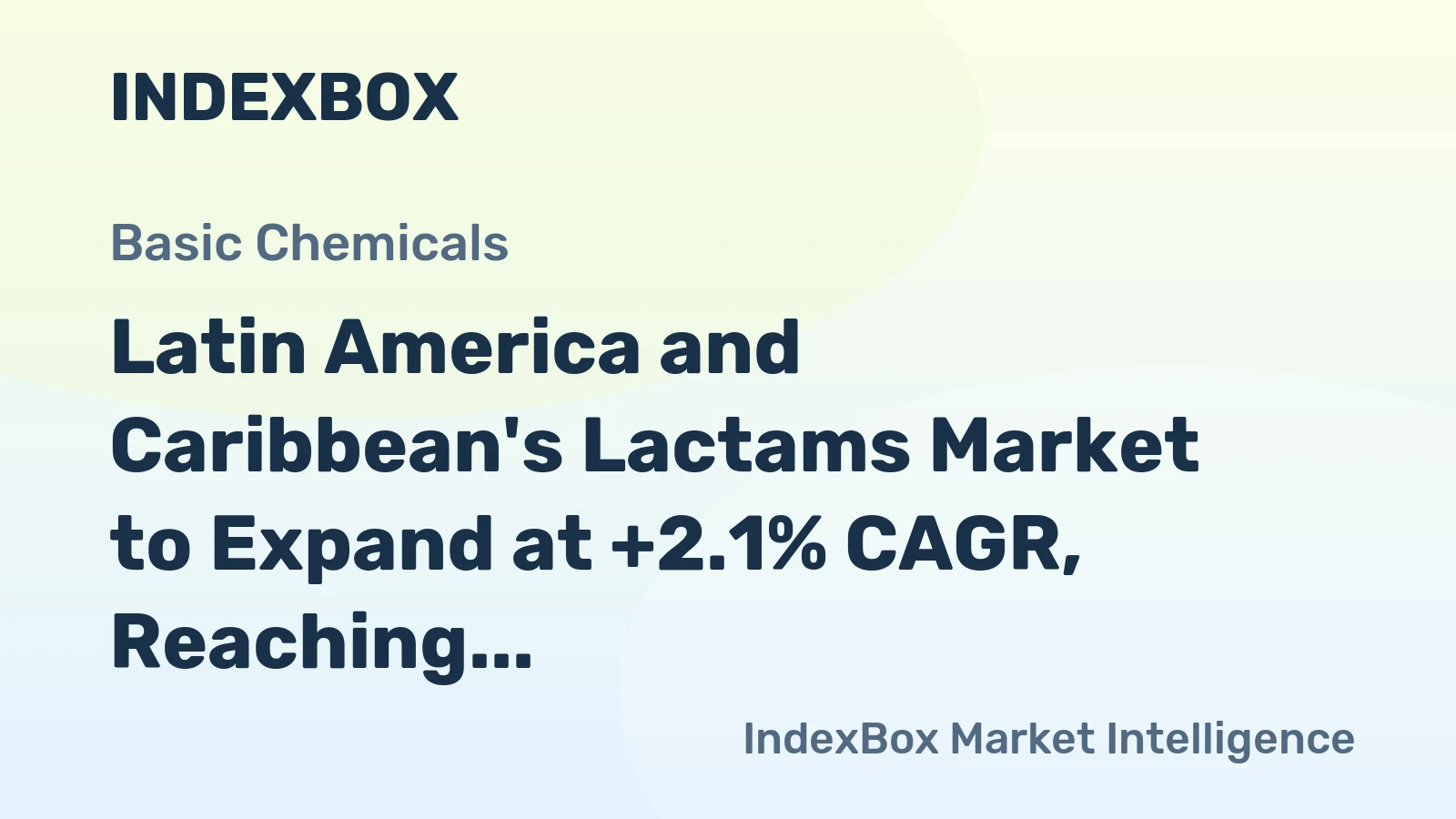 Latin America and Caribbean's Lactams Market to Expand at +2.1% CAGR, Reaching 203K Tons by 2035