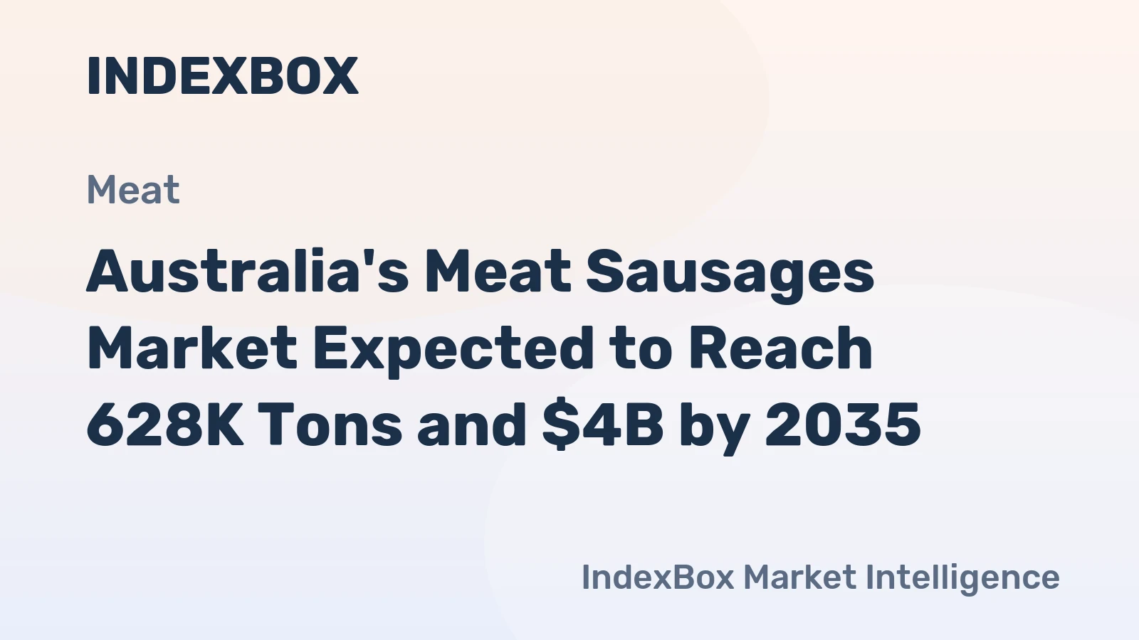 Australia's Meat Sausages Market Expected to Reach 628K Tons and $4B by 2035