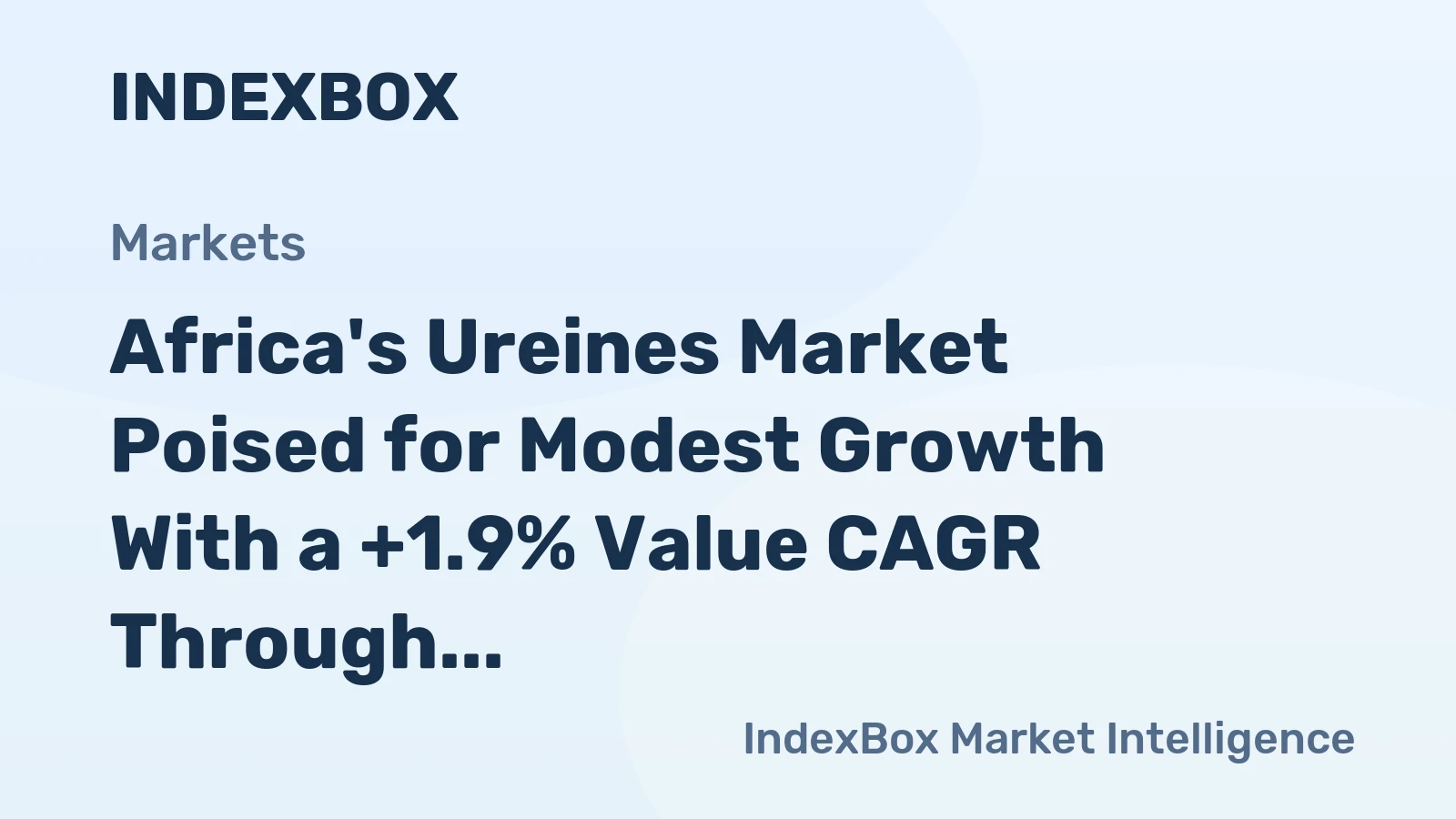 Africa's Ureines Market Poised for Modest Growth With a +1.9% Value CAGR Through 2035