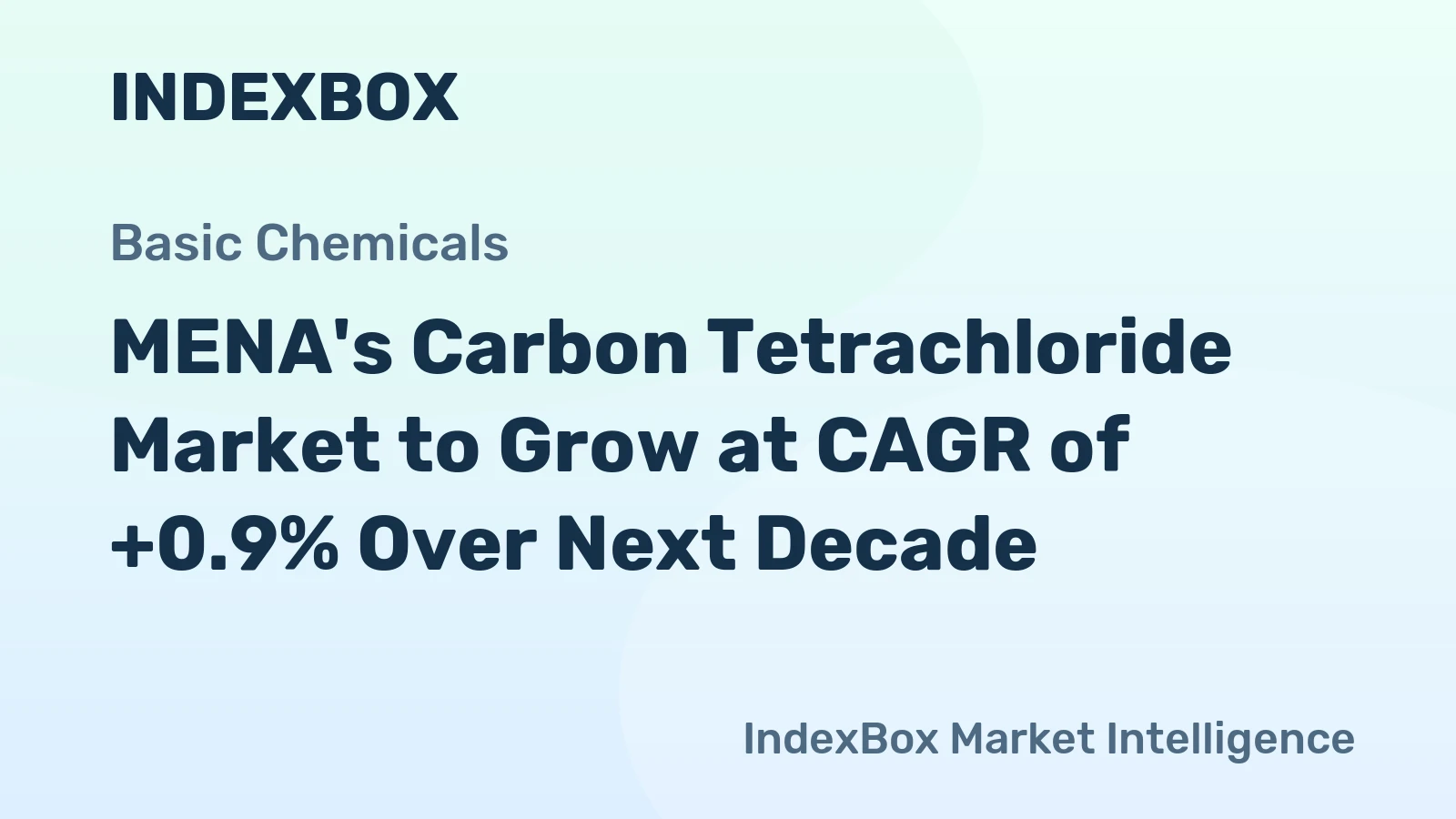 MENA's Carbon Tetrachloride Market to Grow at CAGR of +0.9% Over Next Decade