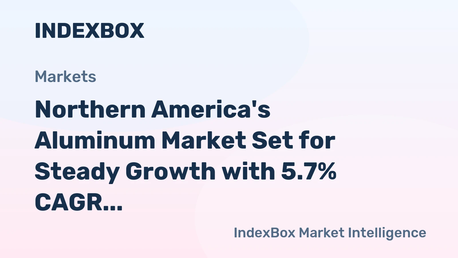 Northern America's Aluminum Market Set for Steady Growth with 5.7% CAGR in Value