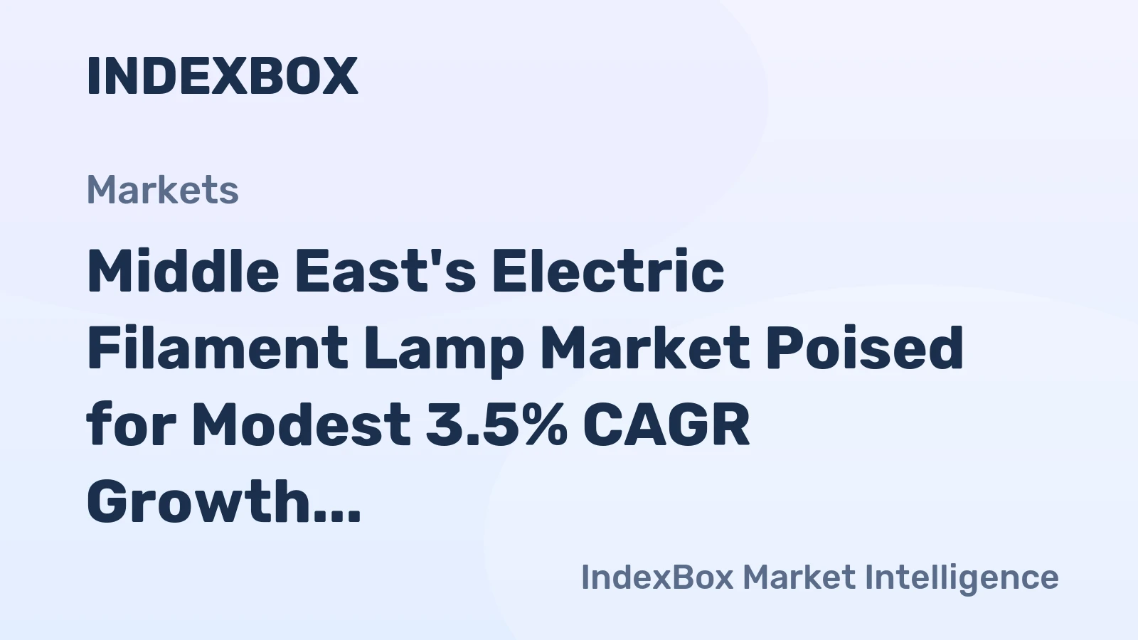 Middle East's Electric Filament Lamp Market Poised for Modest 3.5% CAGR Growth Through 2035