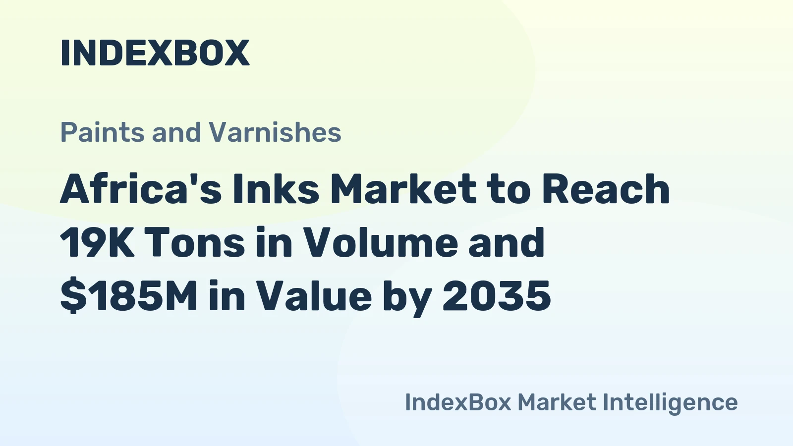 Africa's Inks Market to Reach 19K Tons in Volume and $185M in Value by 2035