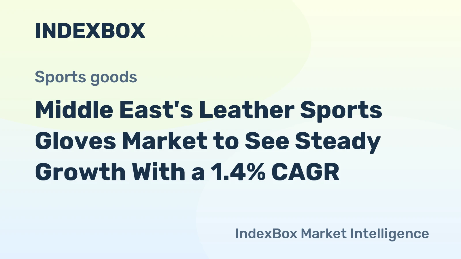 Middle East's Leather Sports Gloves Market to See Steady Growth With a 1.4% CAGR