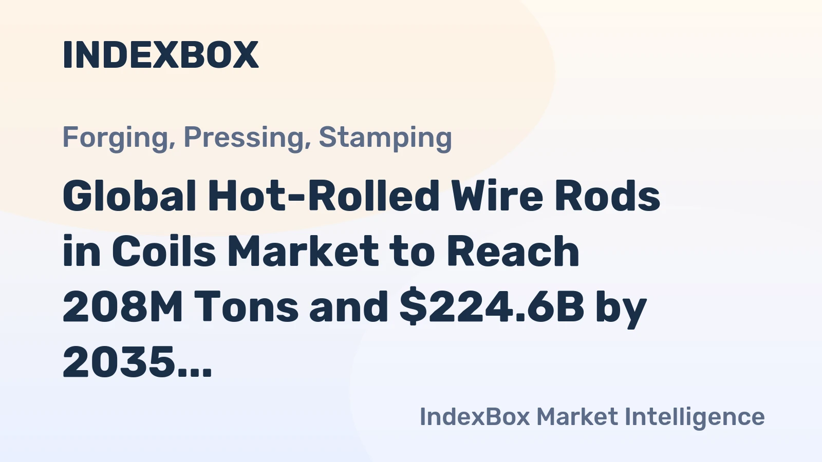 Global Hot-Rolled Wire Rods in Coils Market to Reach 208M Tons and $224.6B by 2035