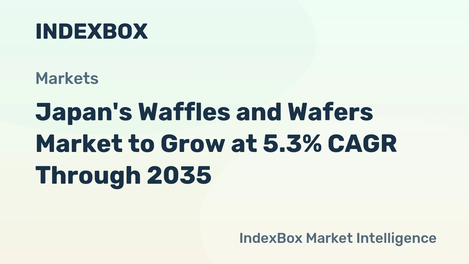 Japan's Waffles and Wafers Market to Grow at 5.3% CAGR Through 2035