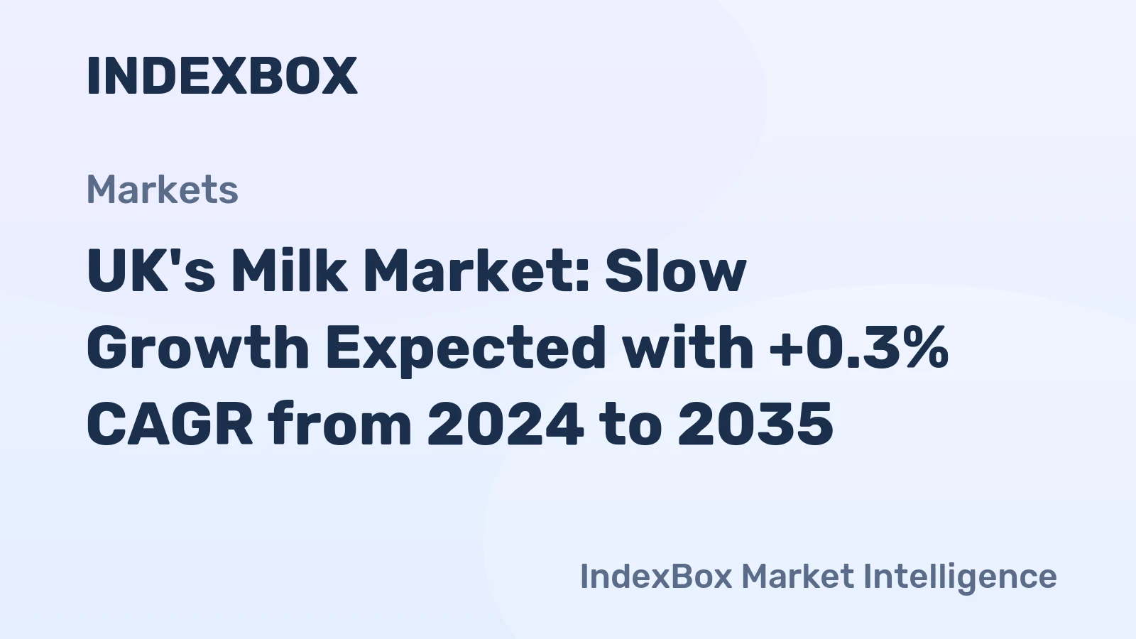 UK's Milk Market: Slow Growth Expected with +0.3% CAGR from 2024 to 2035