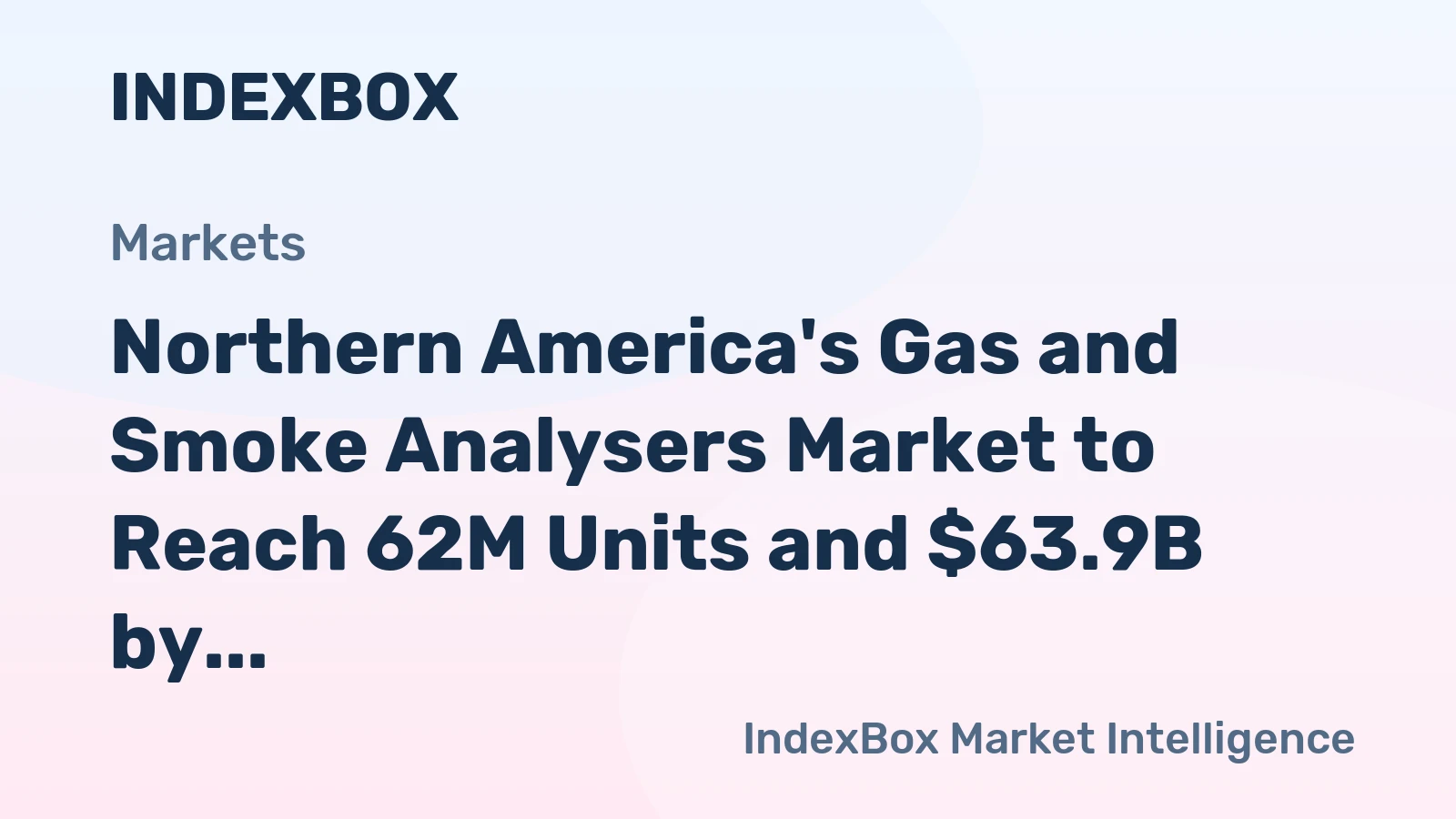 Northern America's Gas and Smoke Analysers Market to Reach 62M Units and $63.9B by 2035