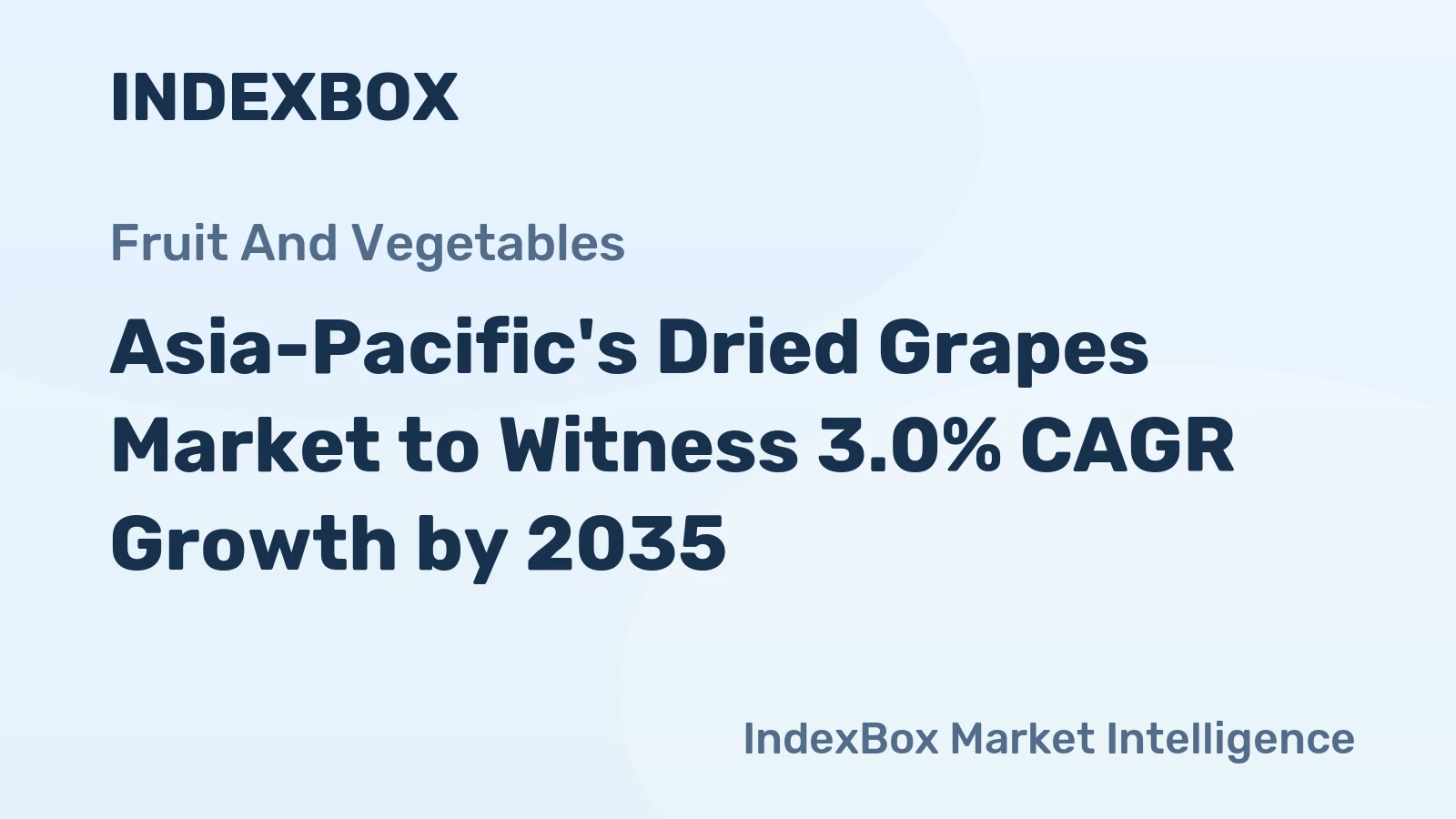 Asia-Pacific's Dried Grapes Market to Witness 3.0% CAGR Growth by 2035