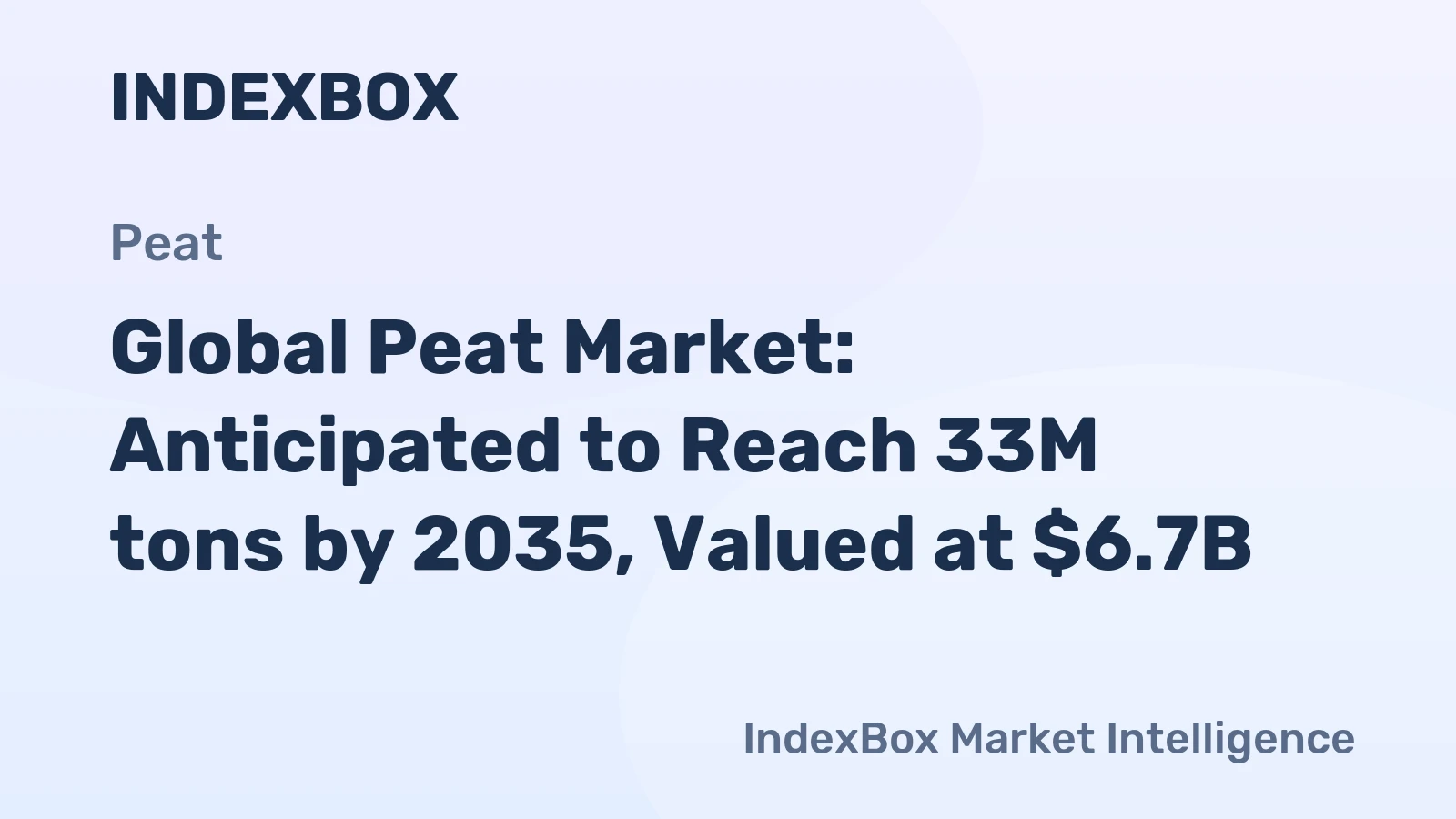 Global Peat Market: Anticipated to Reach 33M tons by 2035, Valued at $6.7B