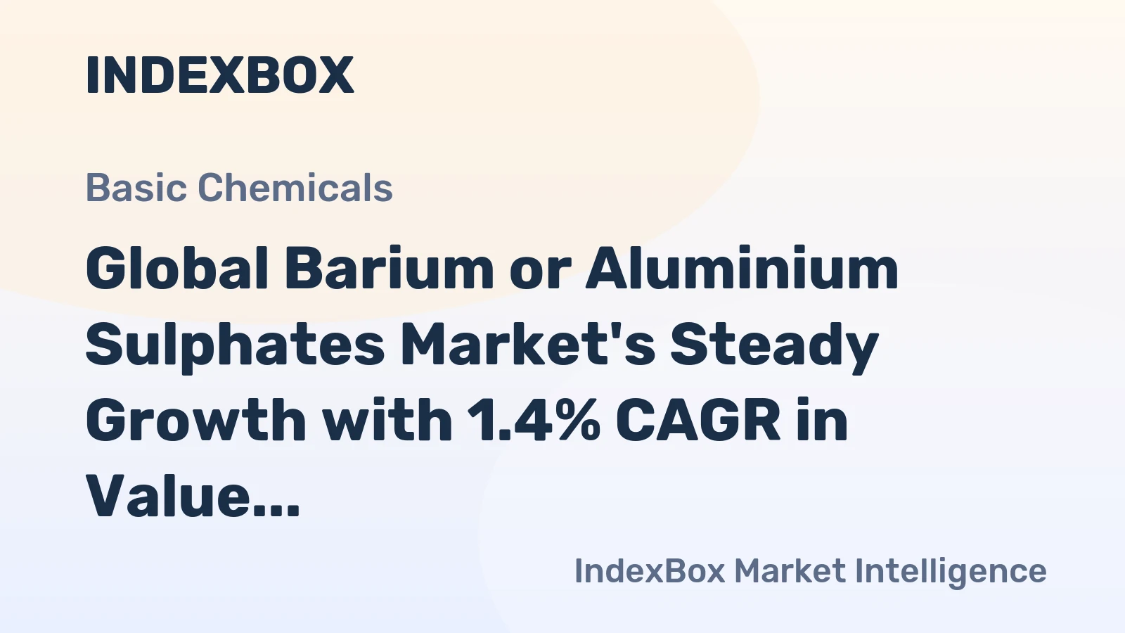 Global Barium or Aluminium Sulphates Market's Steady Growth with 1.4% CAGR in Value Through 2035